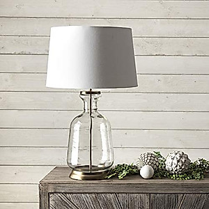 nuLOOM RJT01AA Eagan 24" Glass Table Lamp, Height, Gold