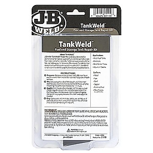 J-B Weld 2110 Metal Fuel Tank Repair Kit , Gray