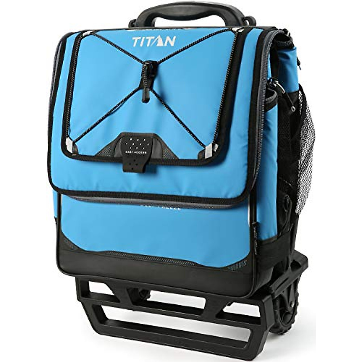 Arctic Zone Titan Deep Freeze Wheeled Cooler - 60 Can Rolling Cooler - Cooler with Deep Freeze Insulation and Detachable All-Terrain Cart & Fit & Fresh XL Cool Coolers Freezer Slim Ice Pack