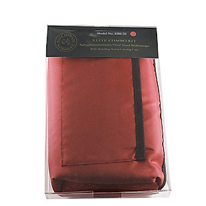 EMI Burgundy 330 Sprague Rappaport Stethoscope and Aneroid Sphygmomanometer Manual Blood Pressure Set Kit