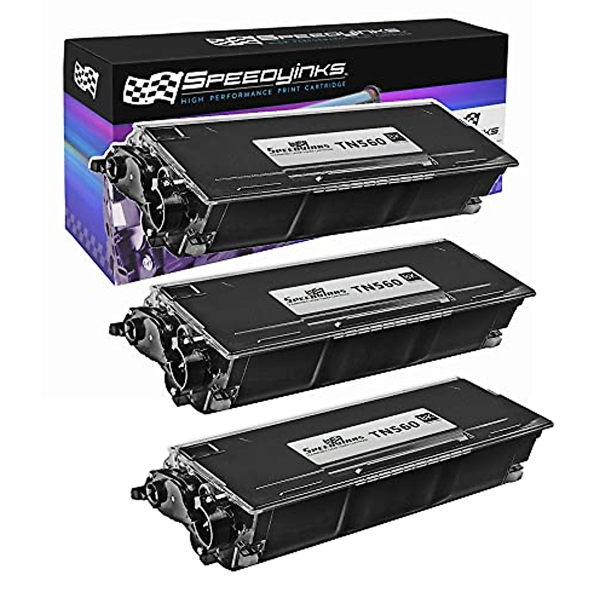 Speedy Inks Compatible Toner Cartridge Replacement for Brother TN560 High Yield (Black, 3-Pack)