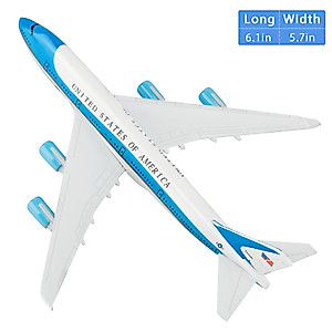 Busyflies Model Airplane 1:400 Diecast Airplanes Model Aircraft Metal Airforce One 747 Plane Alloy Model for Birthday Gift
