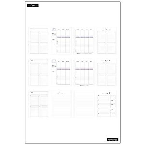 The Happy Planner Hourly Extension Pack - Girls with Goals Theme - Planner& School Supplies - Monthly Calendar Sheets - Filler Paper - Pre-Punched Dividers - 2 Sticker Sheets - Classic Size