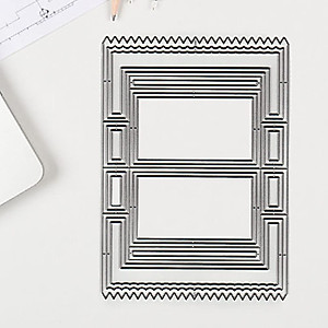 3D Card Shape Dies for Card Making, Storybook Folder Nested Rectangle Frame Cutting Die for Scrapbooking on Clearance Paper Crafting Decor DIY Album