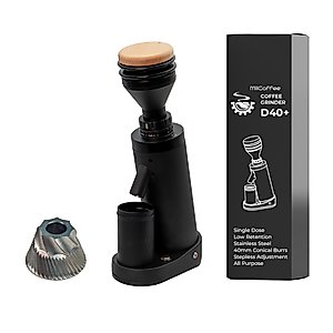 MiiCoffee D40+ Single Dose Coffee Grinder (Black)