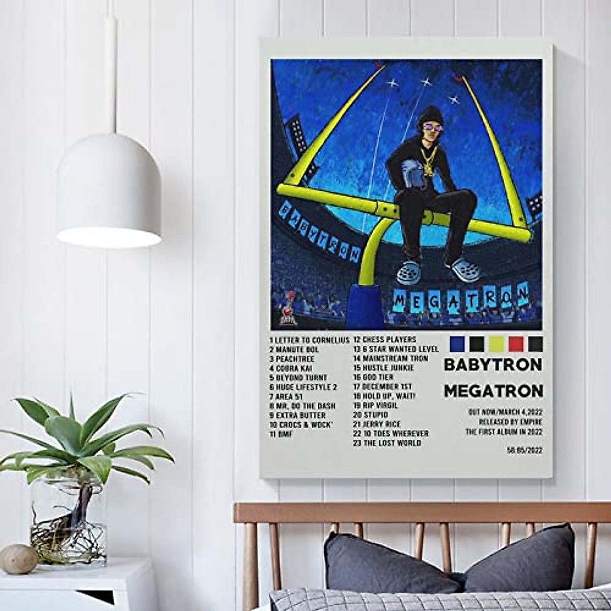 Fotuven Music Megatron Poster R-timer Babytron Poster Decorative Painting Canvas Wall Art Living Room Posters Bedroom Painting 12x18inch(30x45cm)