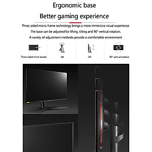 LIQIANG 2K Computer Monitor, Game Monitor, 2560 * 1440 Resolution, 16:9, HDMI Interface, DP, Audio Interface, 1 (ms) Fast Response, 144Hz, Support Wall Mount