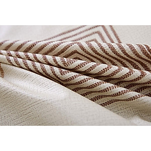 Yofori Table Cloth for Square Table Heavy Duty Vinyl Tablecloth Square Waterproof Plastic Tablecloth Wipeable Outdoor PVC Table Cover for Picnic(54x54 inch, Geometry)