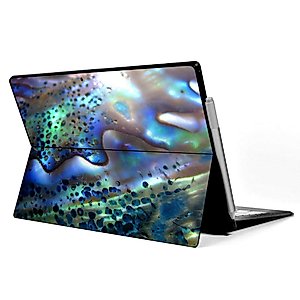 IT'S A SKIN Microsoft Surface Pro 6 (fits Most Older Models) Decal Vinyl Wrap | Abalone Pearl Sea Shell Green Blue