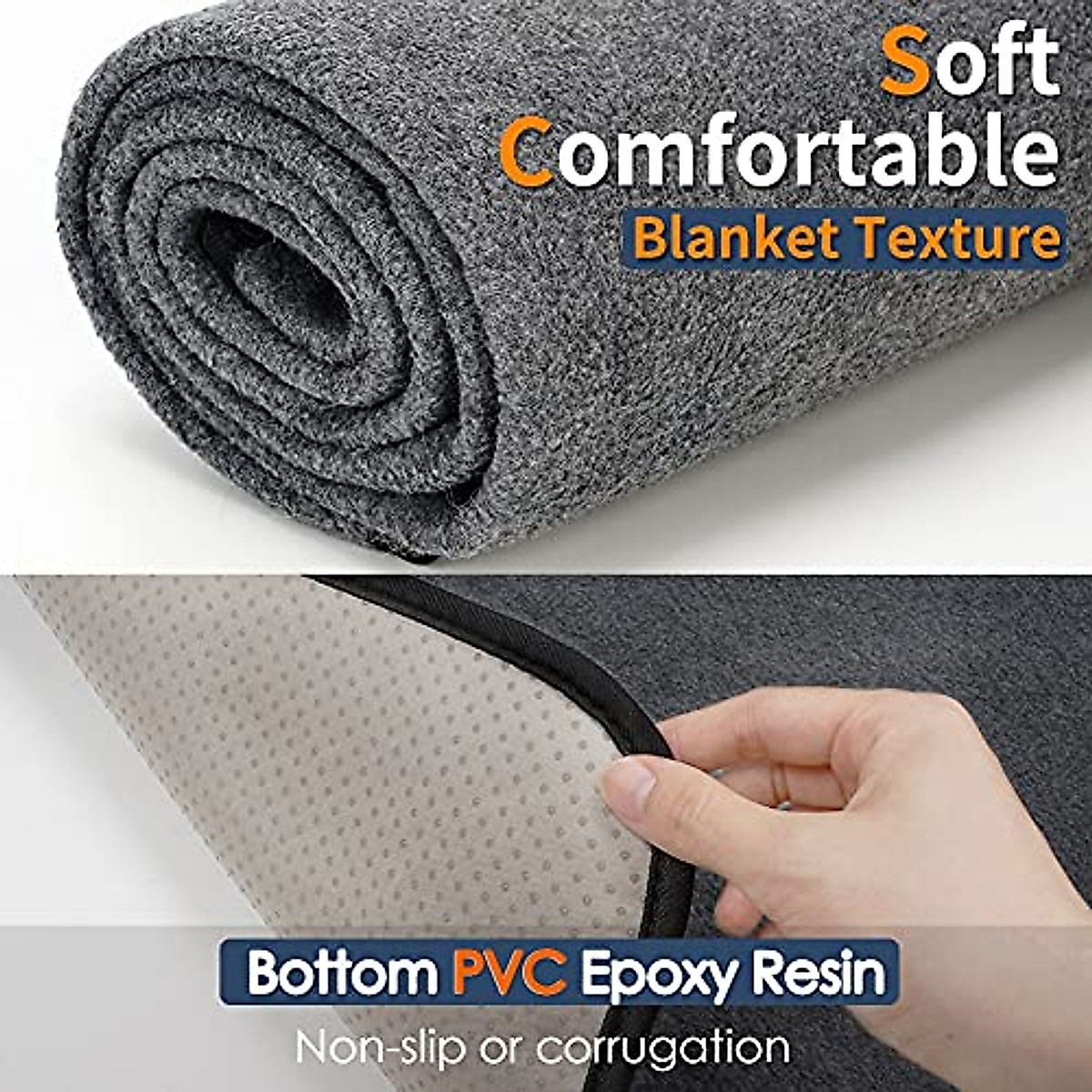 ULIGOTA Washable Pee Pads for Dogs 65"x45"/72"x72" Extra Large Reusable Puppy Pads Waterproof Puppy Training Pads, Non-Slip Dog Mats Fast Absorbent Whelping Pads for Playpen Mat