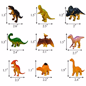 GLAHORSE 26 PCS Dinosaur Cake Toppers With Dinosaur Eggs Leaves Trees Cake Decorations For Birthday Party,Dinosaur Themed Party, Wild Animals Party,Kids Party Cake Decorations (Dinosaur-E)