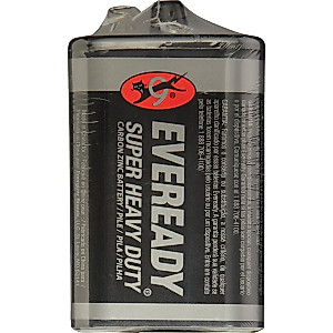 Eveready 1209 6 Volt Super Heavy Duty Lantern Battery Each
