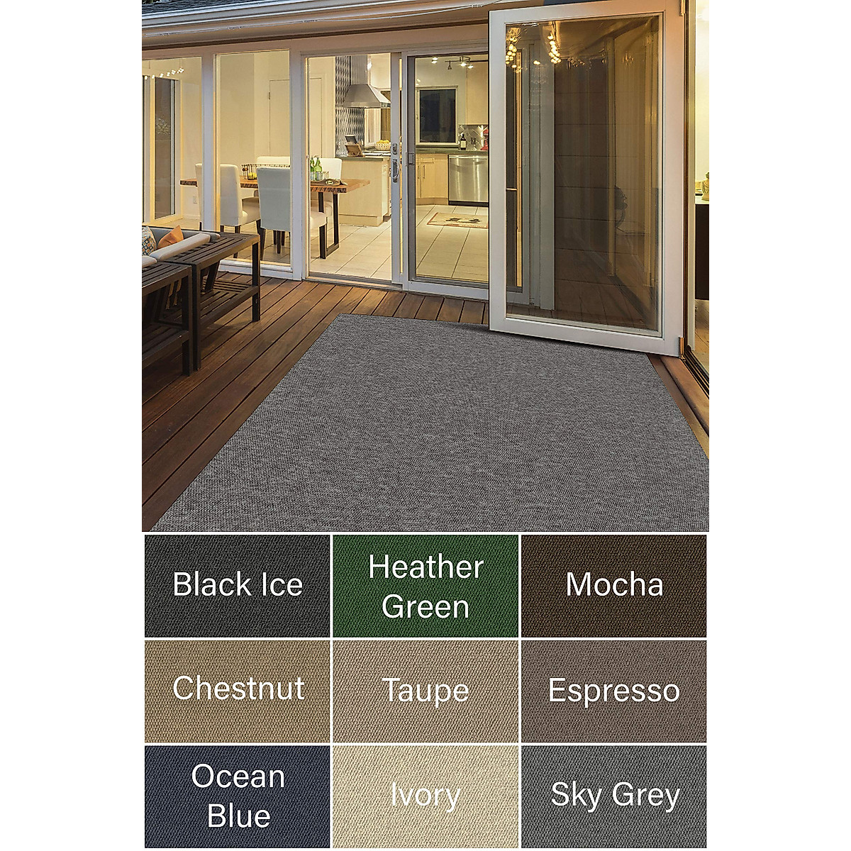 KOECKRITZ Rugs Indoor/Outdoor Hobnail Patterned Rug | Custom-Cut & Made-to-Order