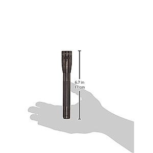 Maglite Mini LED 2-Cell AA Flashlight with Holster, Black