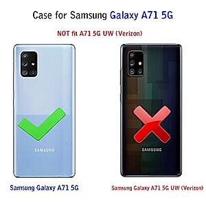 Ftonglogy Galaxy A71 5G Case Clear Flower Design Air Buffer TPU [Drop Proof] Slim Women Girls Pattern Protective Back Cover for Samsung Galaxy A71 5G (Fox)