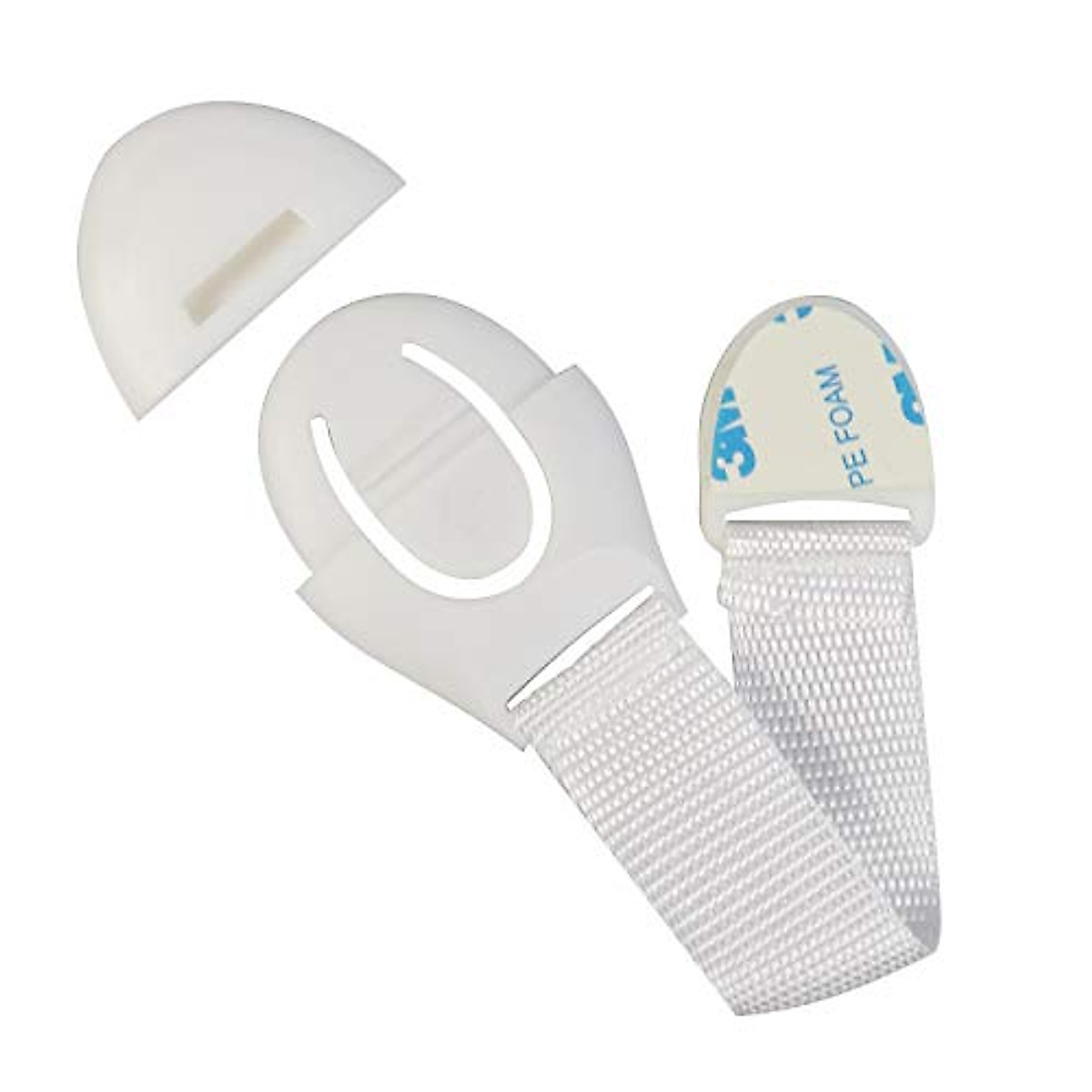 Child Lock Protection of Children Locking Doors for Children's Safety Kids Safety Plastic Protection Safety Lock (White)