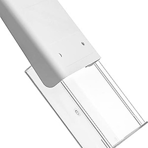 Hidden Small Slide Out Drawer Tray Storage Under Desk/Table Organizer with Handle to Pull and Double Self-adhesive, Extra Drawer for Home, School, Office, Table, Cabinet, Shelf, Clear