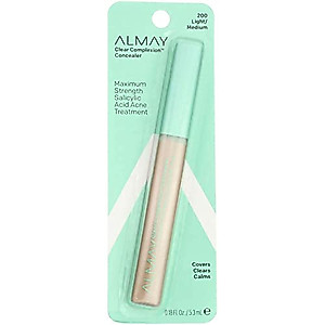 Almay Clear Complexion Concealer, Light/Medium [200], 0.18 oz (Pack of 3)