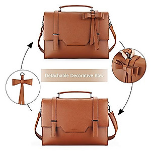 ECOSUSI Laptop Messenger Bag Women Briefcase 15.6 inch Laptop Satchel Handbags