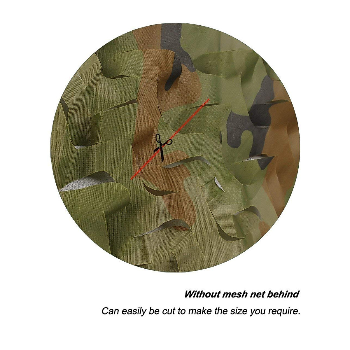 HYOUT Camouflage Netting, Camo Net Woodland Blinds Great for Military Sunshade Camping Shooting Hunting Party Decoration 1.5x2M/5x6.5ft