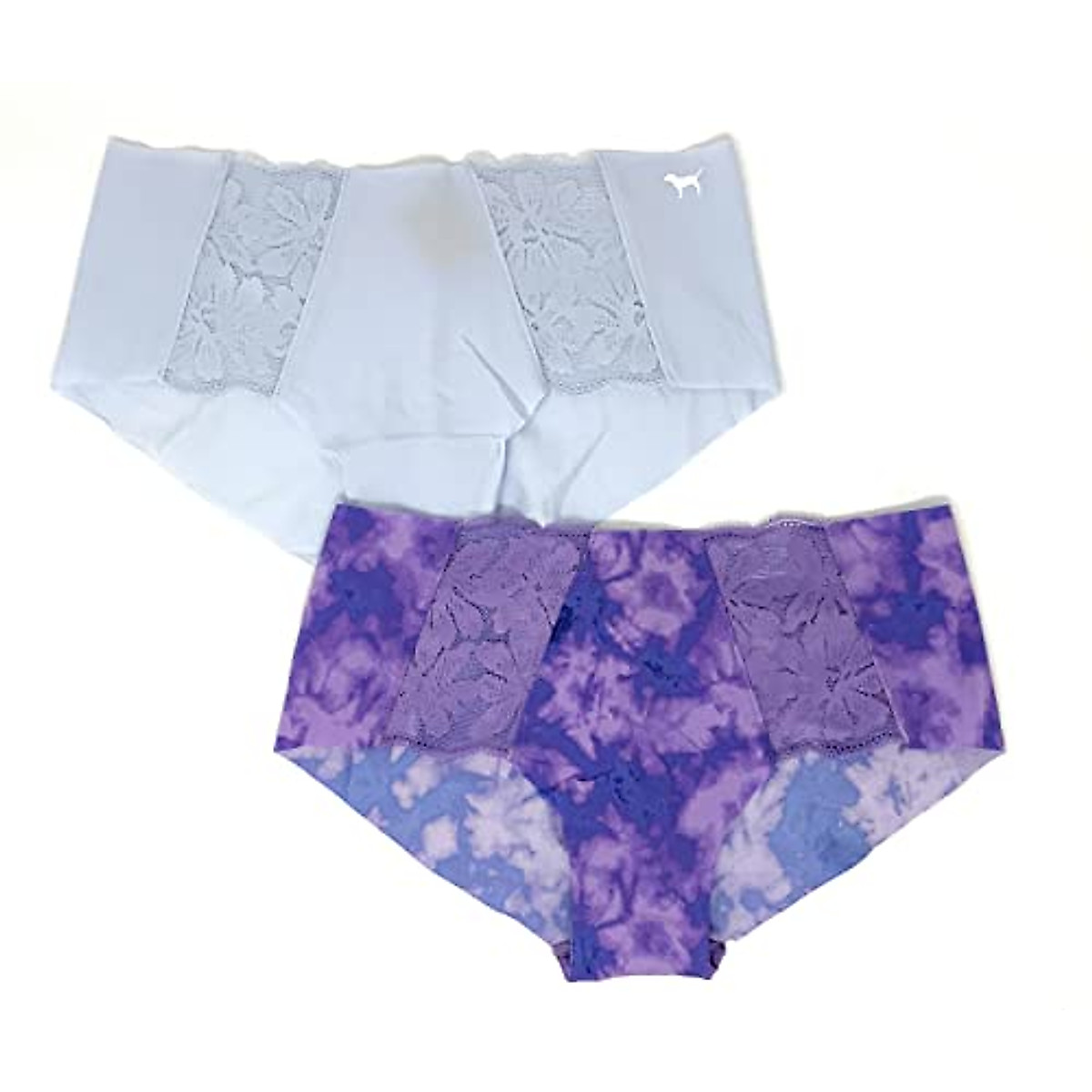 Victoria's Secret Pink No-Show Hipster Hiphugger Panty, Sky Blue/Purple, Medium