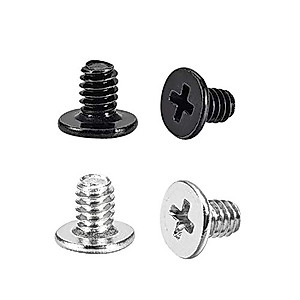 100Pcs for Laptop Notebook for Computer Screws Head Screw Silver Tone 3.8mm Dia Screw Head to Repair The for Laptop - (Size: M2x4mm Black) SCRW-001096