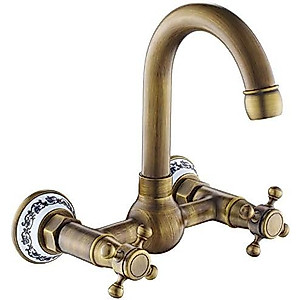 Kitchen & Bath Fixtures Taps Faucet,Antique Brass Bathtub Faucet Shower Faucet Bathroom Concea Pool Faucet Switch Hot And Cold Faucet