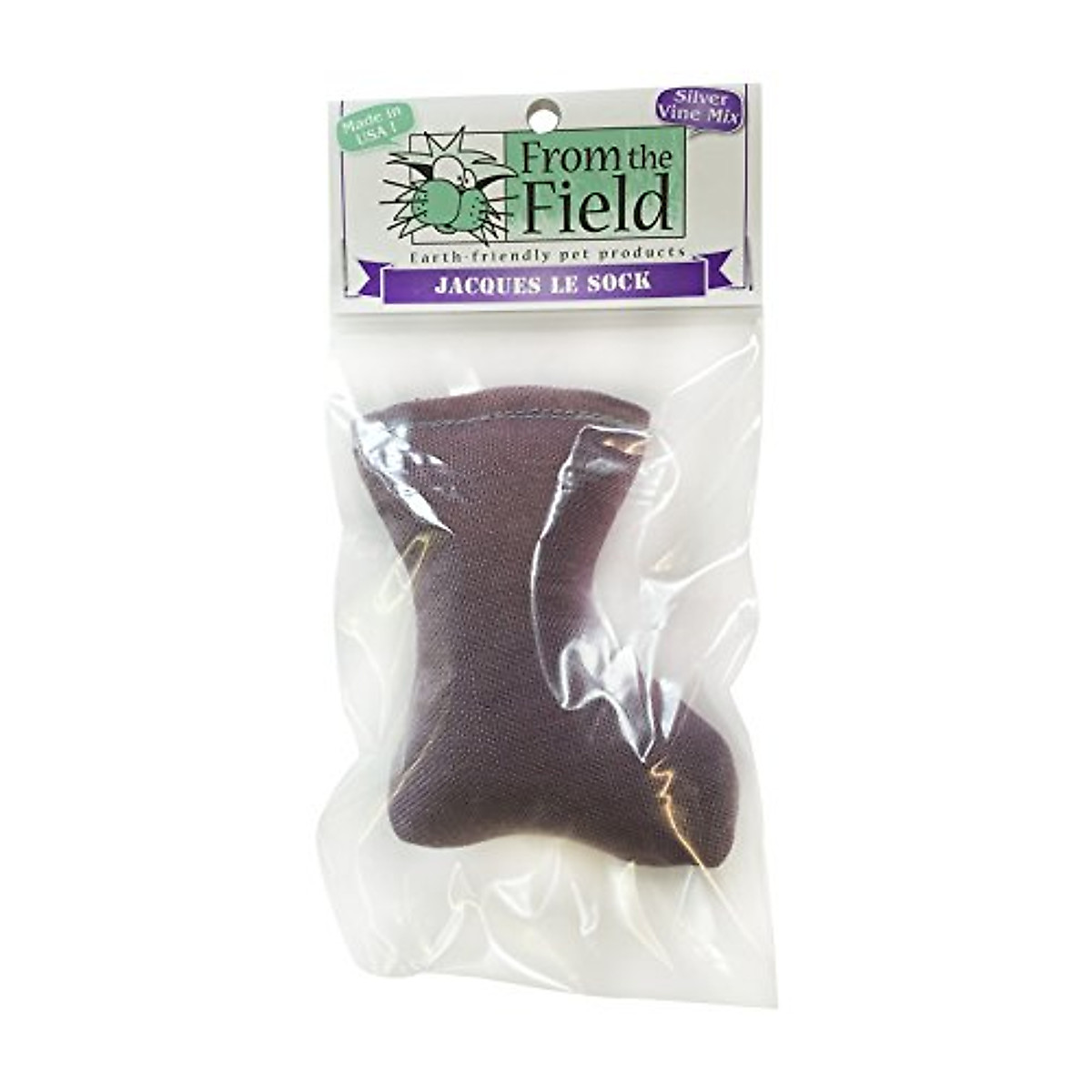 From The Field Jacques Le Sock Silver Vine Cat Toy