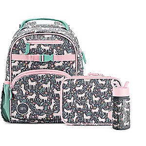 Simple Modern Kids Backpack with Lunch Box and Water Bottle | School Supplies for Girls, Boys, Toddlers | 12L Fletcher, 4L Hadley, 14oz Summit Set | Unicorn Fields