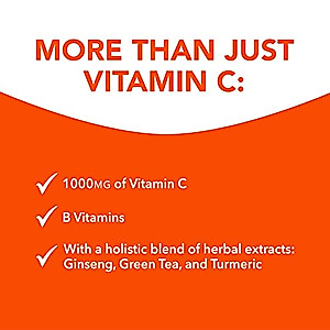 Vicks Super C Energize and Replenish* Daytime Daily Supplement with Vitamin C, B Vitamins Plus a Blend of Herbal Extracts, Coated to be Easy to Swallow, from The Makers of Vicks, 28ct