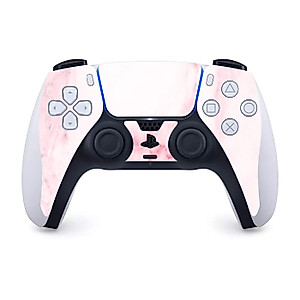 ITS A Skin Skins Compatible with Sony Playstation 5 Console Disc Edition - Protective Decal Overlay Stickers wrap Cover - Rose Pink Marble Pattern