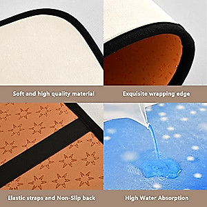 Oyihfvs Moose Wild Deer Silhouette Isolated 4 Pcs Shower Curtain with Matching Doormat Sets, Bath Curtain with Rugs(Bath Mat, U Shape Mat, Toilet Lid Cover Mat) with Hooks