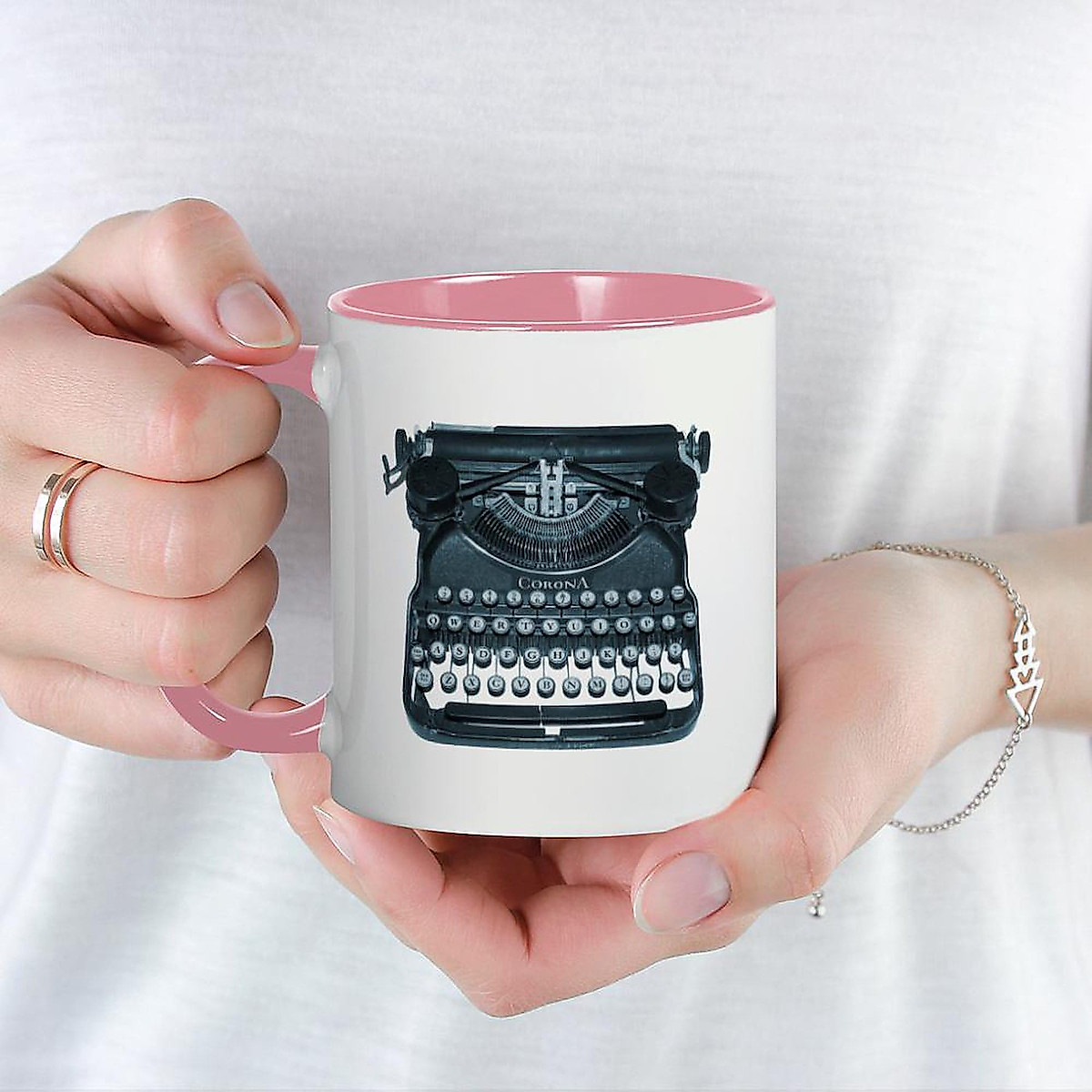 CafePress Antique Typewriter Mug Ceramic Coffee Mug, Tea Cup 11 oz
