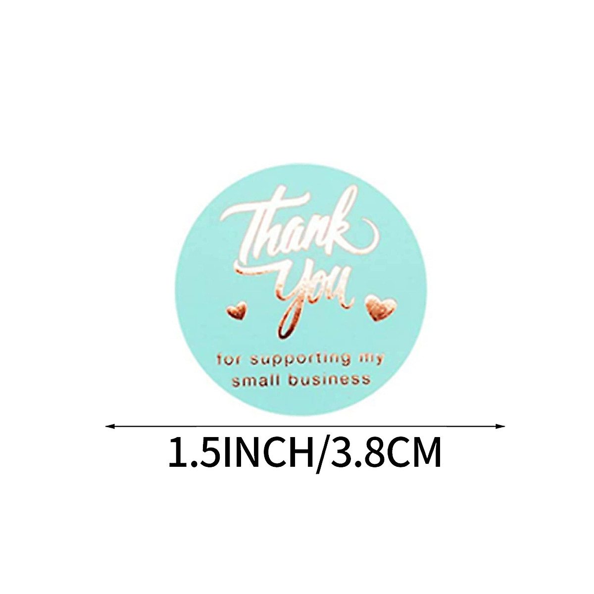 Thank You Stickers Roll,500pcs Thank You for Supporting My Small Business Stickers with 4 Designs Gold Foil Font Thank You Label Stickers for Variety Business.