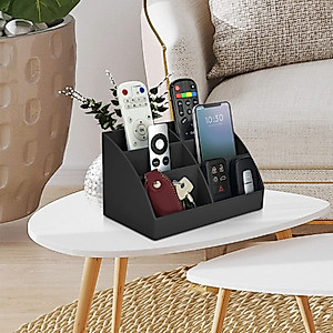 Acrimet Incline Desktop Easy Organizer Caddy Holder - Supplies Storage and Home Organization (Plastic) (Black Color)