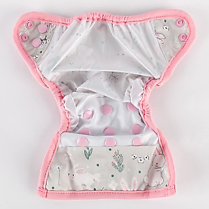 Sigzagor Newborn Baby Diaper Nappy Cover 8lbs-10lbs (Hot Air Balloon)