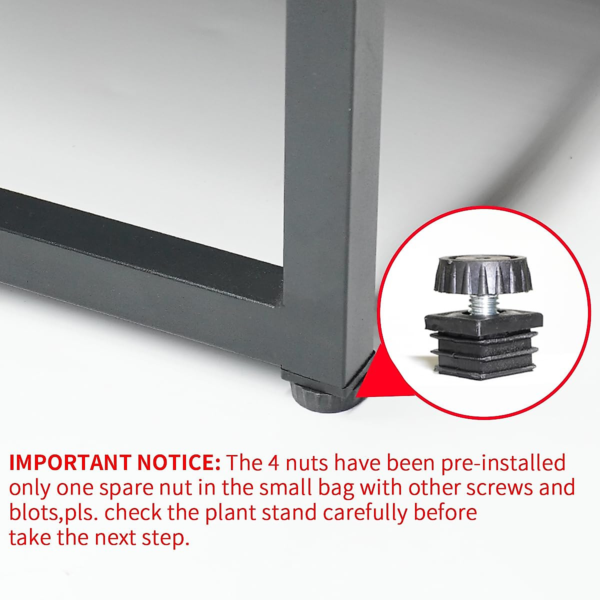 Jo.Devivre 37.4"Tall Plant Stands indoor, Metal Single Plant Stand holder for Indoor Plants,2 Tier Modern Corner Flower Pots Shelves, Square Plant Tables Pedestal Stand for Living Room Garden Balcony