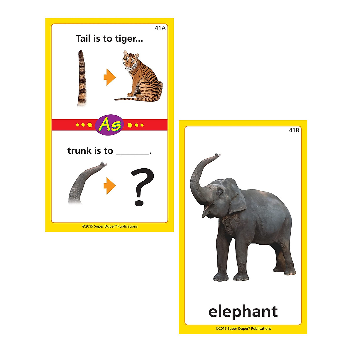 Super Duper Publications | Webber® Photo Flash Cards Analogies Early Reader | Educational Learning Resource for Children