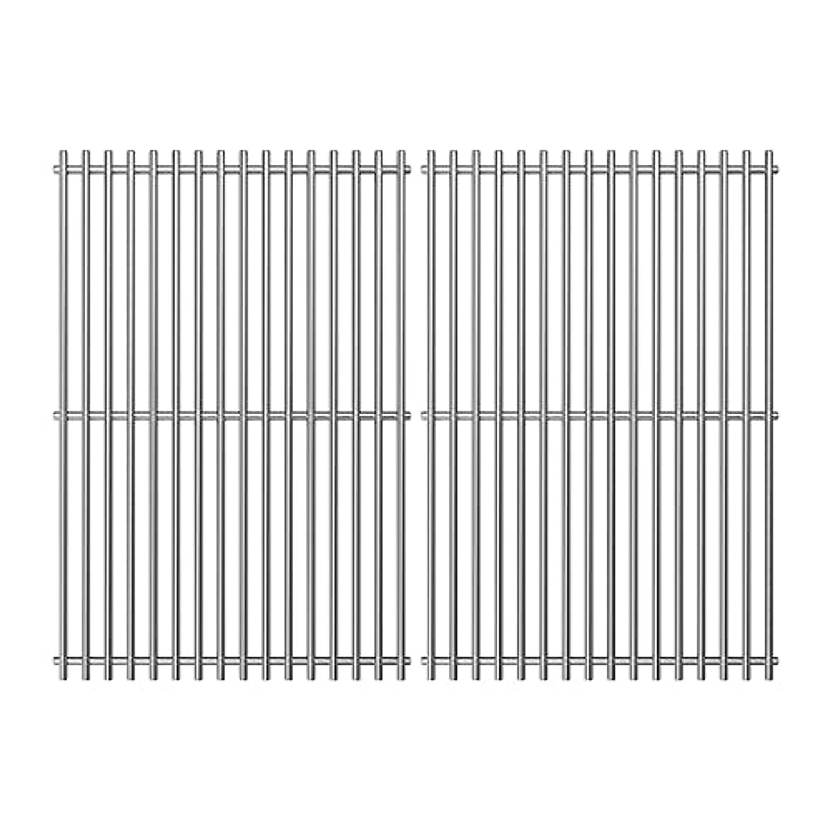 SafBbcue 7639 Stainless Steel Cooking Grates Replacement for Weber E-310 E-320 S-310 Spirit II E-310 SP320 Spirit 700 Series Genesis Silver/Gold B/C 45010001 46510001 7526 7638 7525