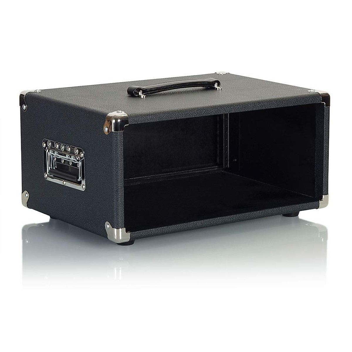 Gator Cases Retro Series Vintage Amp Rack Case; 4U Black (GR-RETRORACK-4BK)