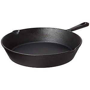 Jim Beam Su Set of 3 Pre-Seasoned Cast Iron Skillet Set | Heavy-Duty Construction for Superior Heat Retention & Even Cooking,6 1/4,7 3/4,9 3/4 , Black