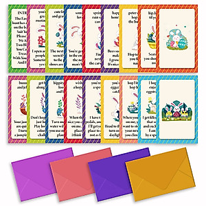 Outdoor Easter Scavenger Hunt Cards with Envelopes, Easter Egg Hunt, Outdoor Scavenger Hunt Games, Easter Bunny, Easter Party Activities, Indoor Easter Party Games-fhjxbk002