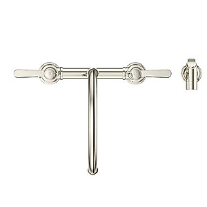 Pfister LG31-TDD Port Haven Kitchen Bridge Faucet with Side Sprayer, Polished Nickel