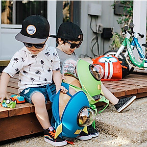 Kiddietotes Car Backpack for Boys and Children – Three Color Options of Cars Backpack for Toddlers – Perfect for Daycare, Preschool, Kindergarten, and Elementary School