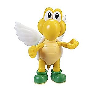 Super Mario Action Figure 4 Inch Green para Koopa Troopa Collectible Toy with Wings Accessory