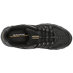 Skechers mens Afterburn M. Fit fashion sneakers, Black, 10 X-Wide US