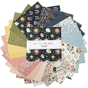 Echo Park Paper Co. Day in The Life 10" Stacker 42 10-inch Squares Riley Blake 10-13660-42