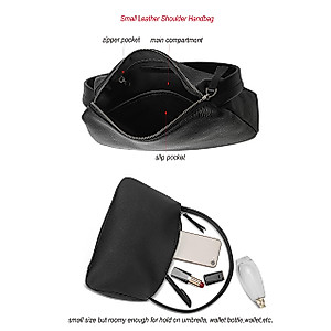 Daiblueland Small Leather Shoulder Bag For Women Premium Top Handle Tote Purse With Zipper Closure