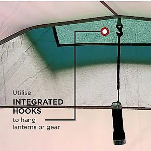 Coleman Cortes 3 Tent, 3 Man Tent, 1 Bedroom Hiking Tent, Absolutely Waterproof Lightweight Camping Tent with Sewn-in Groundsheet, Blue