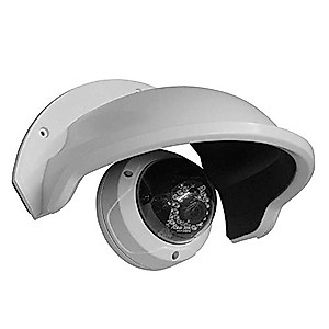 SDS DS-1250ZJ Universal Sun Rain Shade Camera Cover Shield Cover Shield for Nest/Ring/Arlo/Dome/Bullet Outdoor Camera (1 Pack, White)